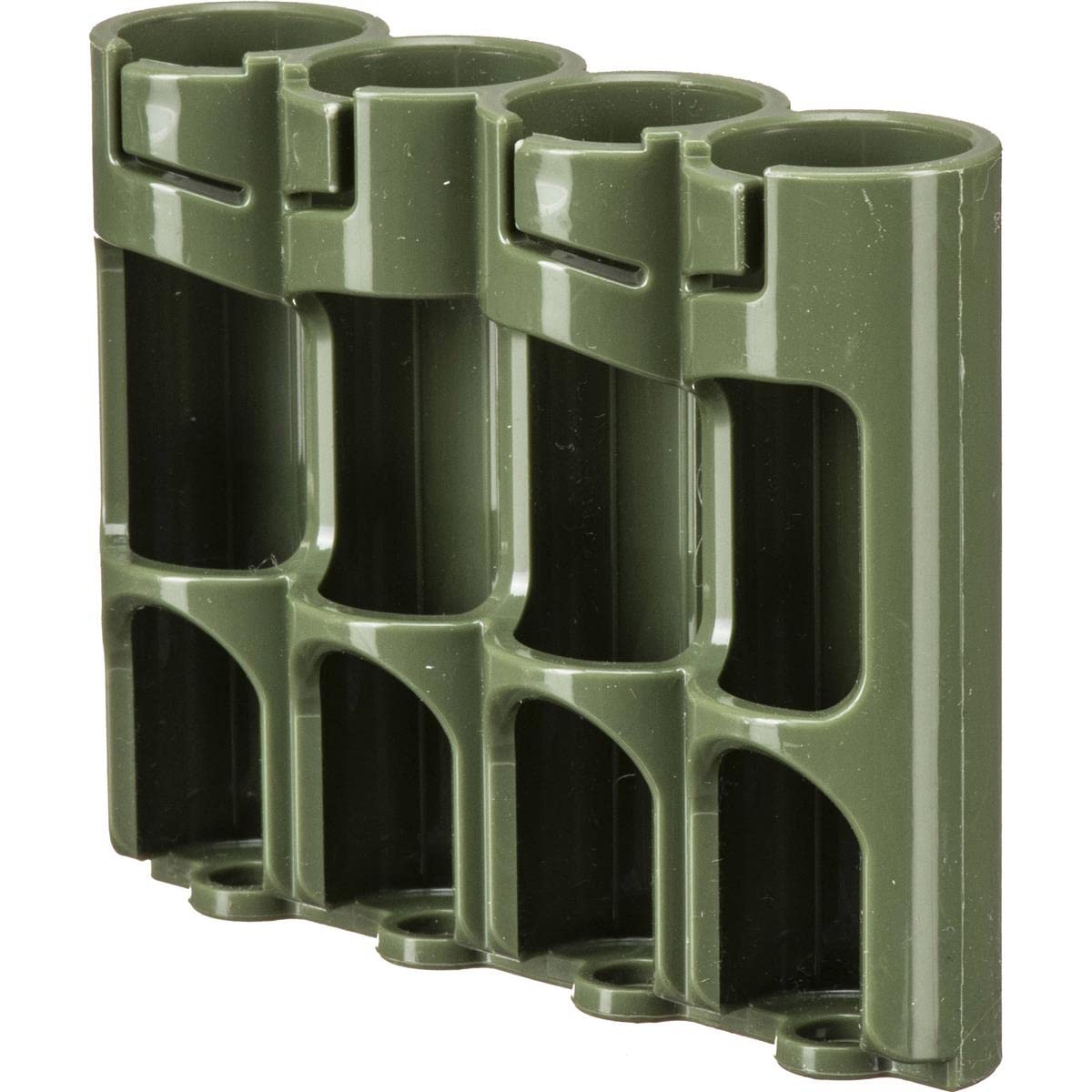 Storacell by Powerpax Slimline AA Battery Storage Caddy, Military Green - Holds 4 Batteries (Not Included)