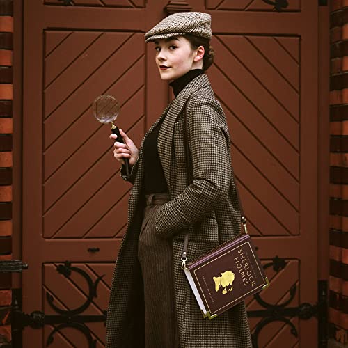 Well Read Co Crossbody Purse Handbag for Book Lovers - Sherlock Holmes, Vegan Leather, Large