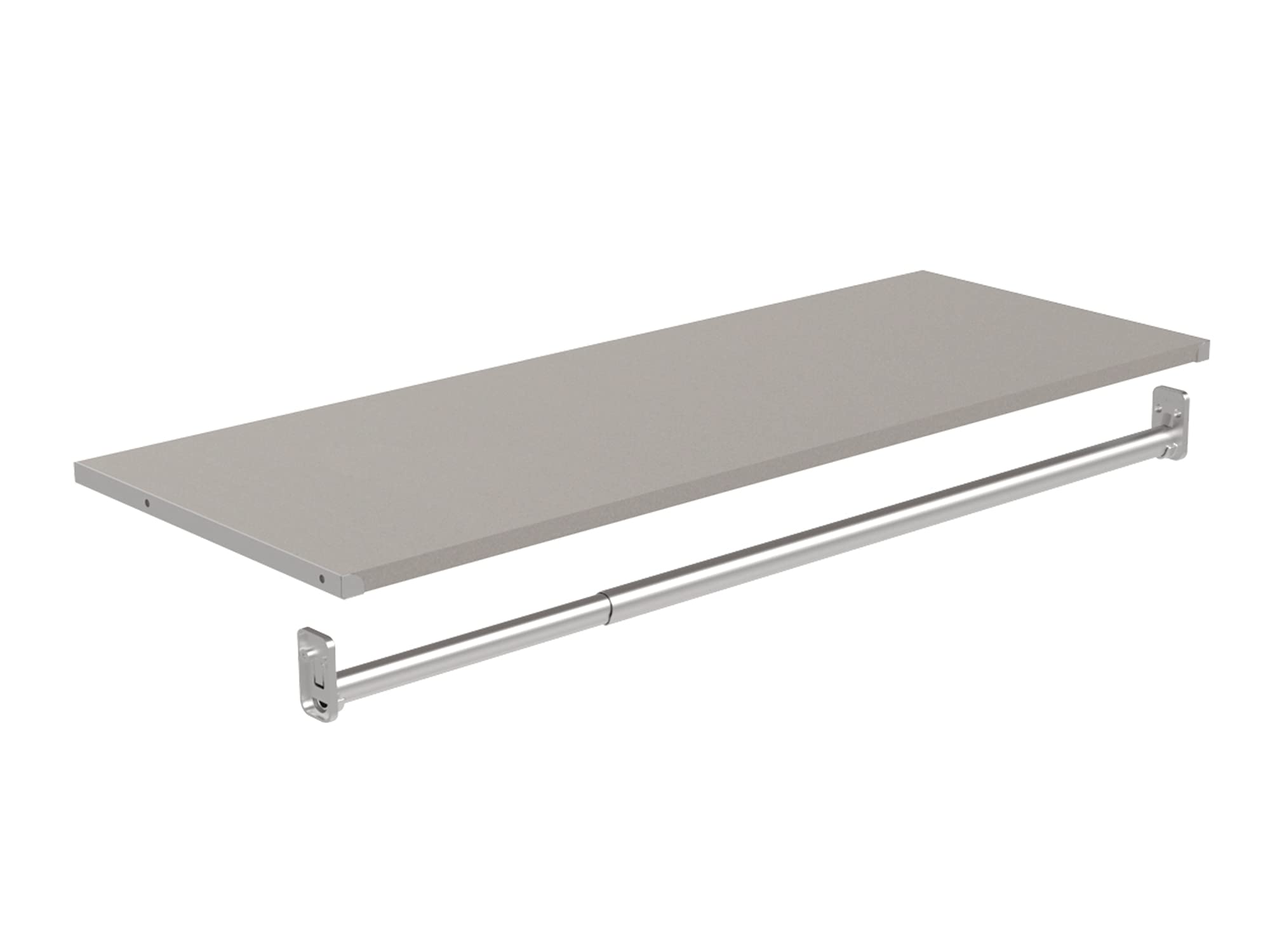 ClosetMaid Modular Storage Shelf and Hang Rod Kit, Taupe