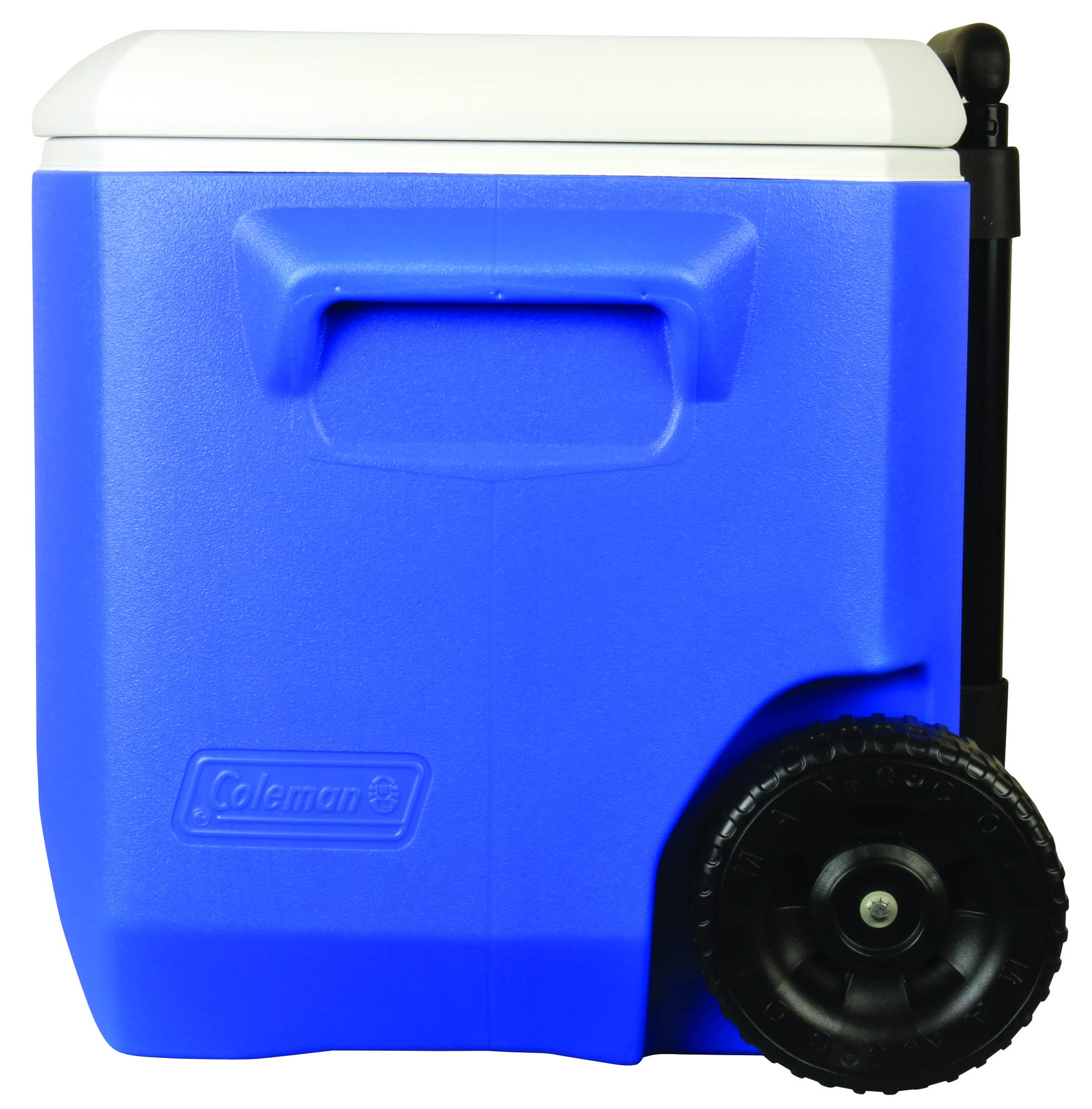 Coleman Chiller Series 60qt Wheeled Insulated Portable Cooler, Ice Retention Hard Cooler with Heavy Duty Wheels and Handle