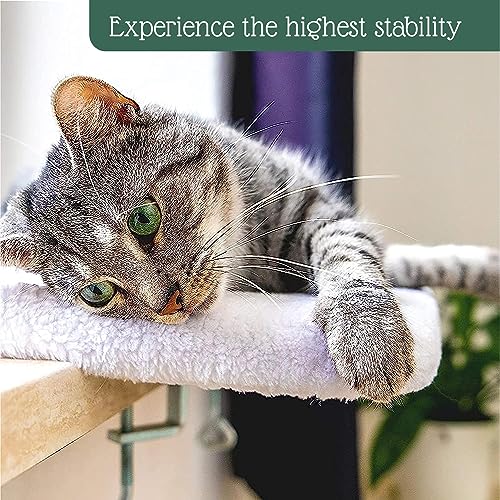 Pfotenolymp Premium Window Sill - Bed Board for Cats at The Window - Window Bed - Cat Bed for The Window Cat Perch - Bed - Bed for Cats