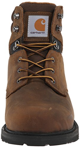 Carhartt Men's CMW6174 Traditional Welt 6" Soft Toe Non WP Boot Construction Shoe, Dark Brown Oil Tanned, 10