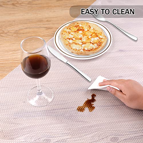 PABUSIOR Shelf Liner for Wire Shelves - (Precise Size 23.5 x 197 Inch, Clear) Transparent Thick Pantry Shelf Liners for Kitchens Cabinet, Under Sink, Waterproof Easy to Cut Drawer Liner for Shelving