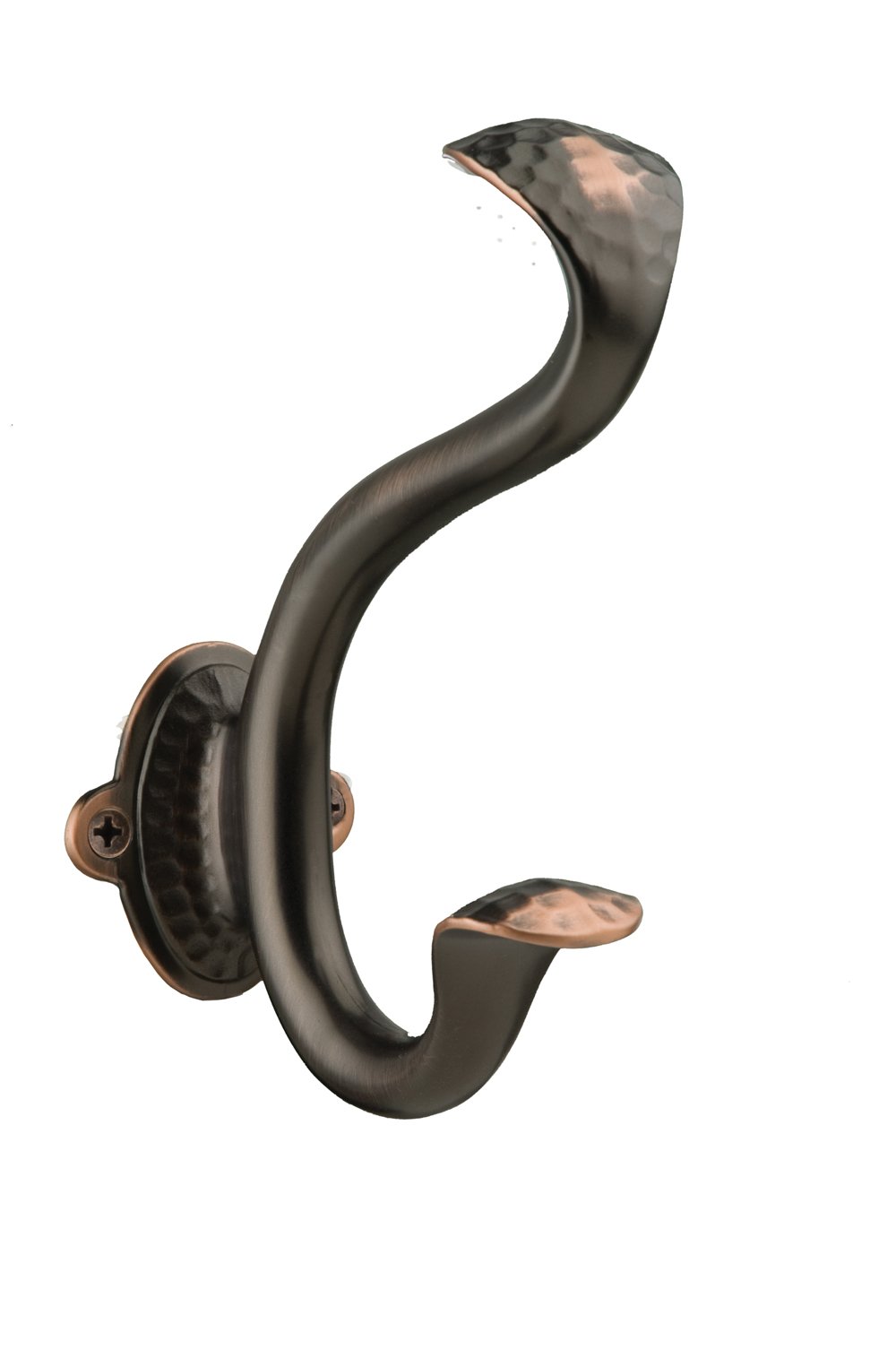 Hickory Hardware P2175-OBH Craftsman Collection Hook Oil-Rubbed Bronze Highlighted Finish