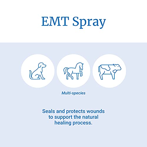 PetAg EMT First Aid Spray for Dogs - Contains Hydrolyzed Collagen with Bitrex - Soothes, Seals, and Protects Wounds - 1 fl oz