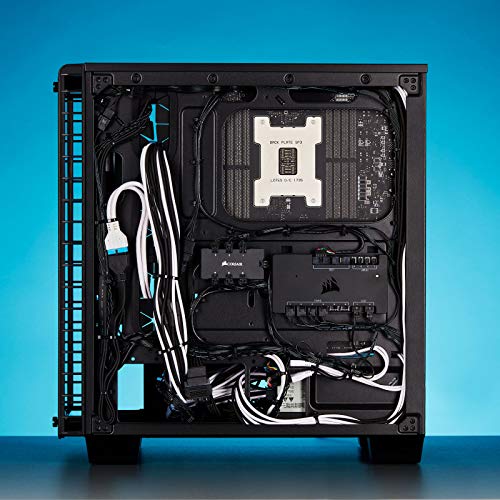 CORSAIR Premium Individually Sleeved PSU Cables Starter Kit – Black, 2 Yr Warranty, for Corsair PSUs