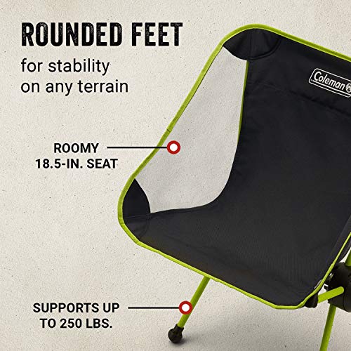 Coleman Mantis Space-Saving Outdoor Camp Furniture, Chair/Cot/Table More Storage Space Than Normal, Great for Camping, Tailgating, Backyard, & More, Carry Bag Included