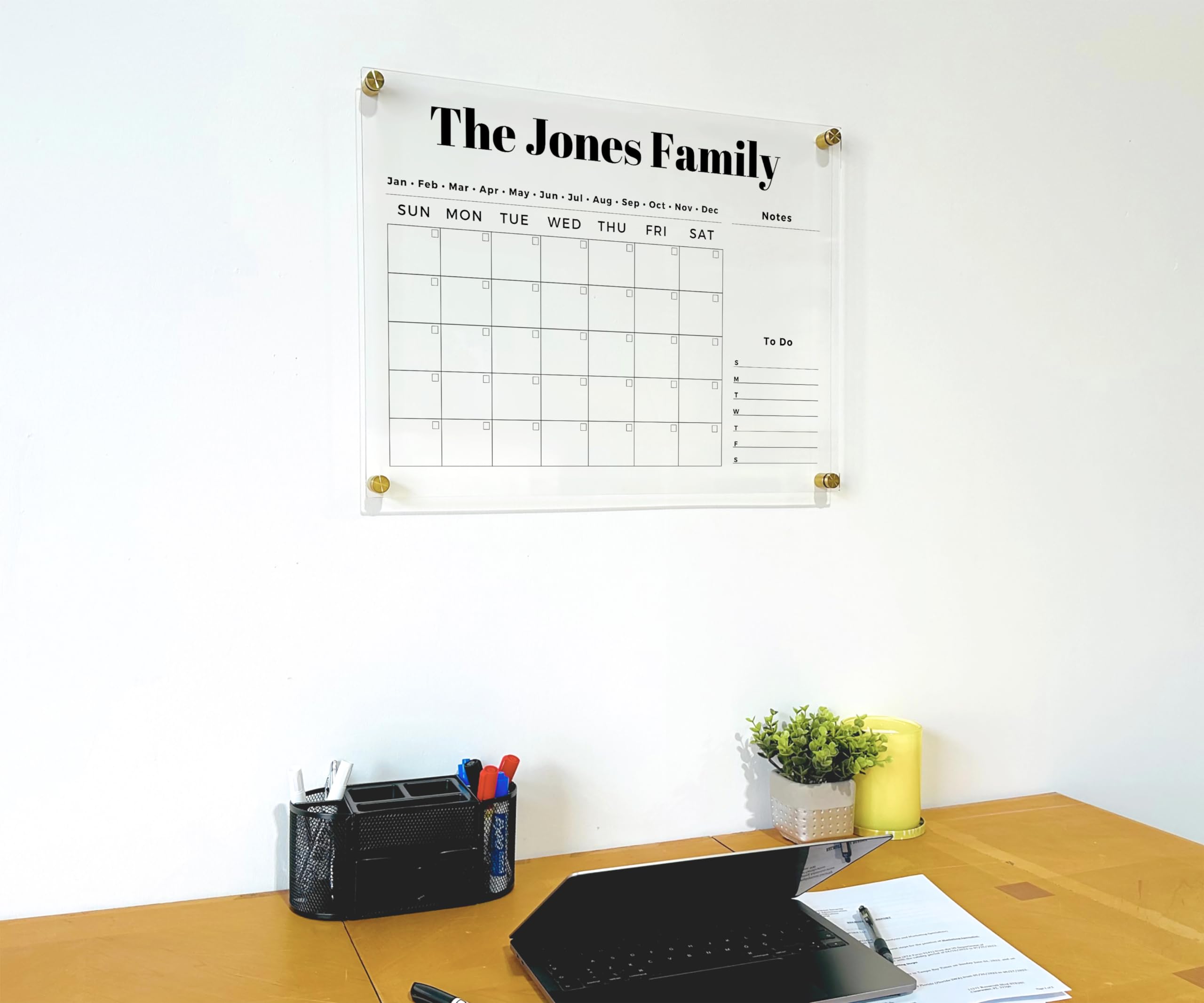 Custom Family Calendar Personalized Wall Calendar - Personalized Calendar 2024, Two Month Planner Family Calendar 2024 Calendar Marker (24"x18", Extra Package)