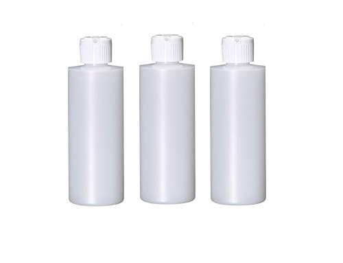 Natural Farms 4 oz Natural Pour Spout Plastic Bottles - 3 Pack - for Essential Oils, Perfumes, Lotions