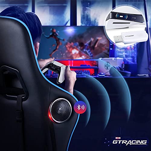 GTRACING Bluetooth USB Adapter Transmitter V5.1 Wireless Dongle for PC, Laptop, PS4, PS5, Switch Connects Bluetooth Speakers, Bluetooth Gaming Chair, GT Lynck1