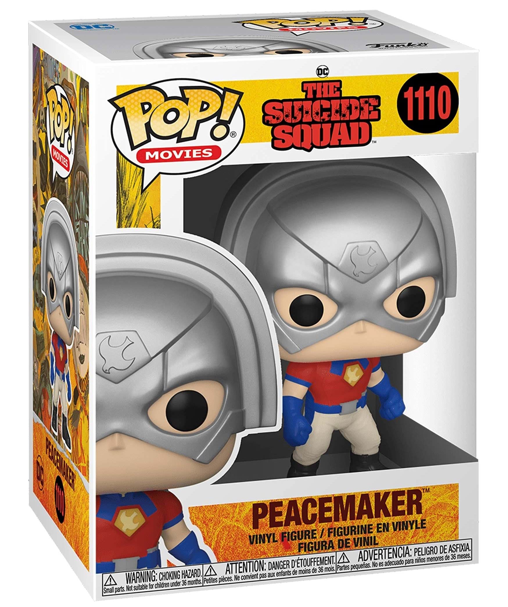 Suicide Squad - Peacemaker Funko Pop! Vinyl Figure (Bundled with Compatible Pop Box Protector Case), Multicolored, 3.75 inches
