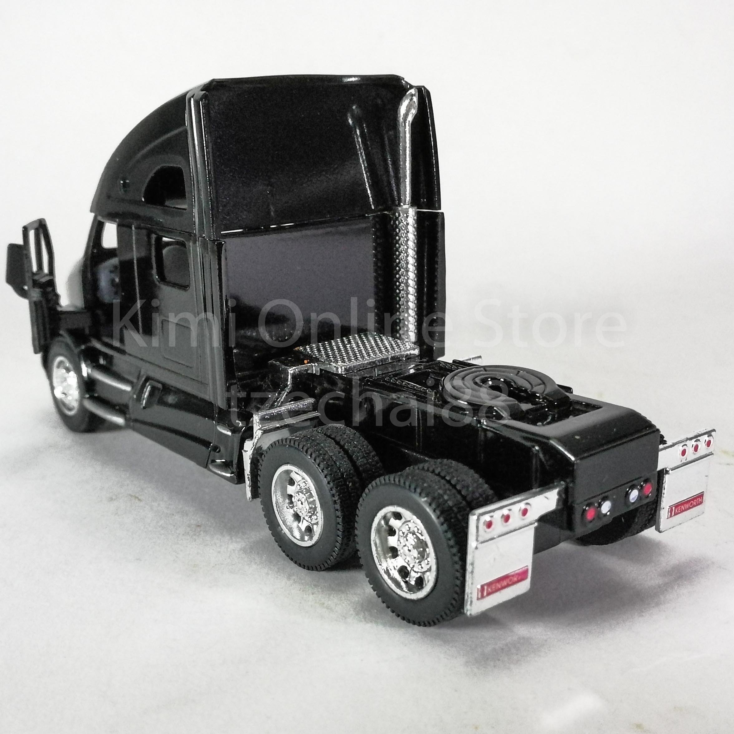KiNSMART Kenworth T700 Container Truck 1:68 Die Cast Metal Model Toy Truck Black
