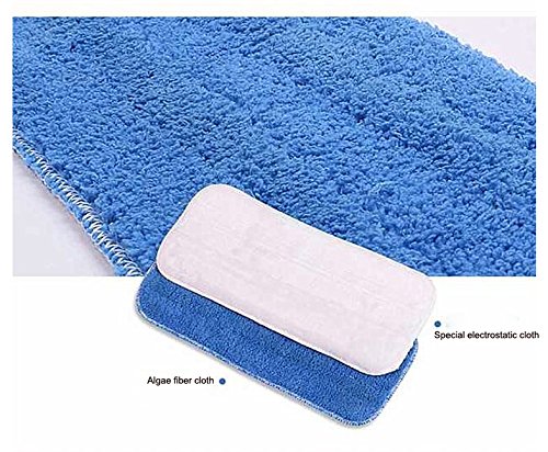 Guard 5 Pack Microfiber Mop pads, Mop Cleaning Pads Replacement Head for 15" Reveal Spay Mop,Great for Wet&Dry,Hardwood,Laminate and Tile Floor, Washable and Reusable,Fits Home and Commercial Use,Blue