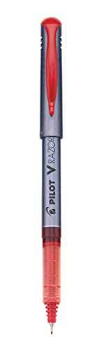 PILOT V Razor Point Liquid Ink Markers, Extra Fine Point, Red Ink, 12-Pack (11022)