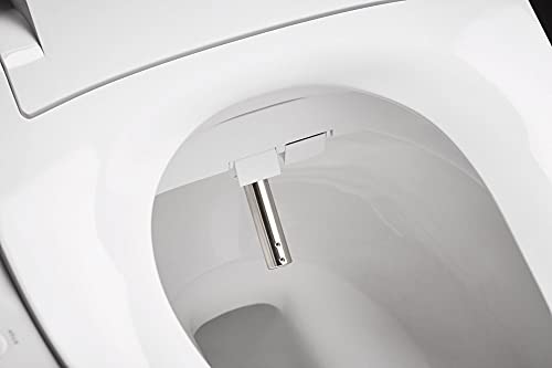 KOHLER 8298-0 PureWash E590 Elongated Bidet Toilet Seat, Heated Bidet, Bidets for Existing Toilets, Nightlight, Self-Cleaning Nozzle, Biscuit