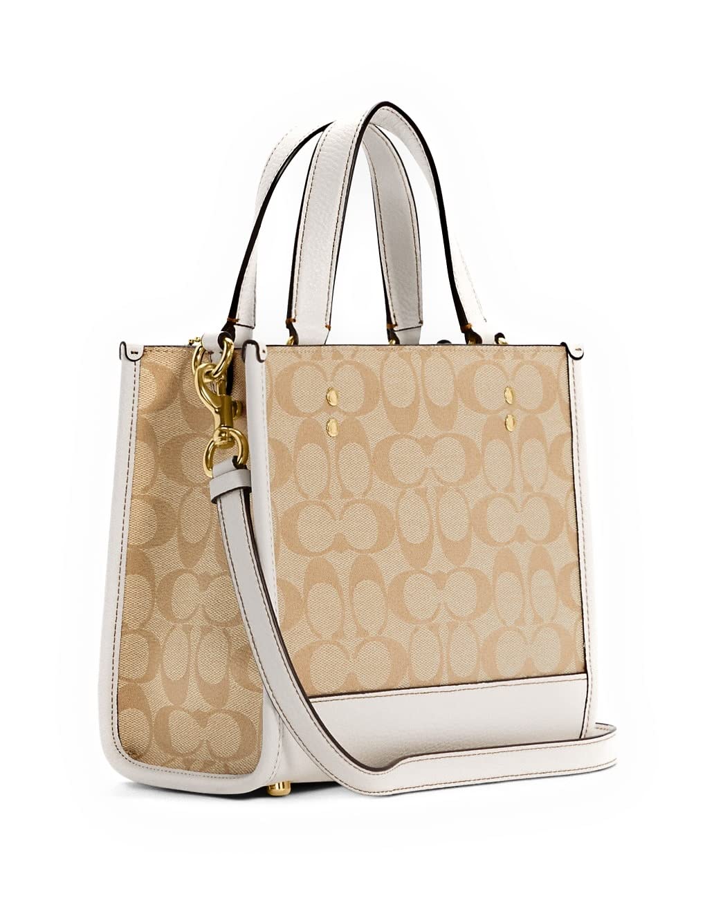 Coach Women's Dempsey Tote 22 (IM/Light Khaki Chalk With Tiger)