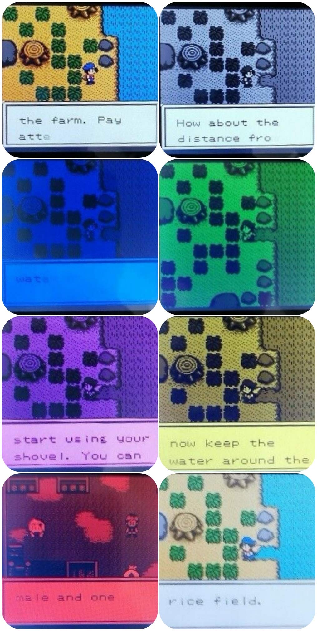 RGRS Nintendo Game Boy Color Backlight Mod Kit with Glass Screen Lens [video game]