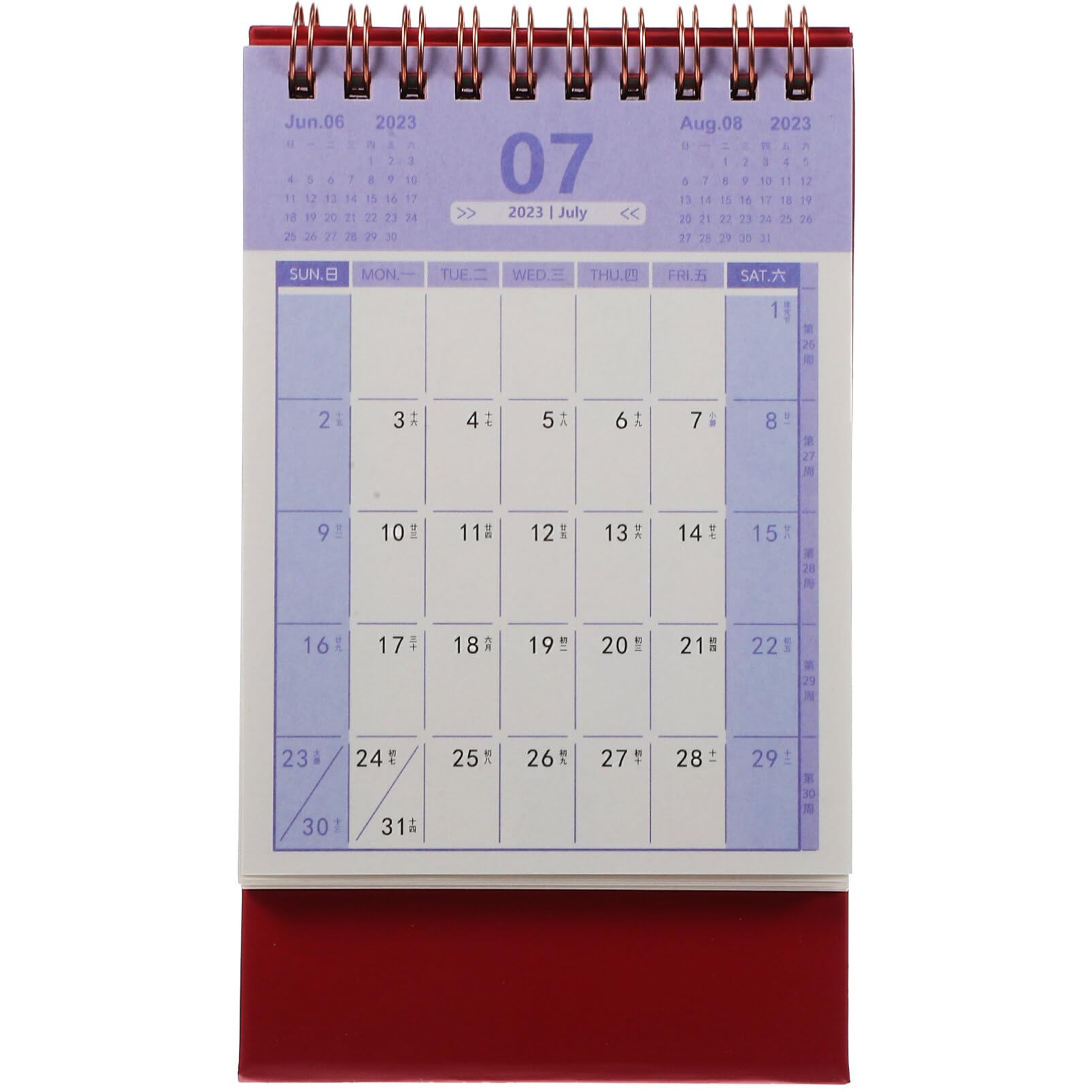 COHEALI Flip Desk Calendars Pocket Notepad 2023 2024 Calendar Small Desk Calendar 2023-2024 Standing Desk Calendar 2023 2024 Desk Calendar Mini Calendar 2024 Table Mat Paper Spiral Office