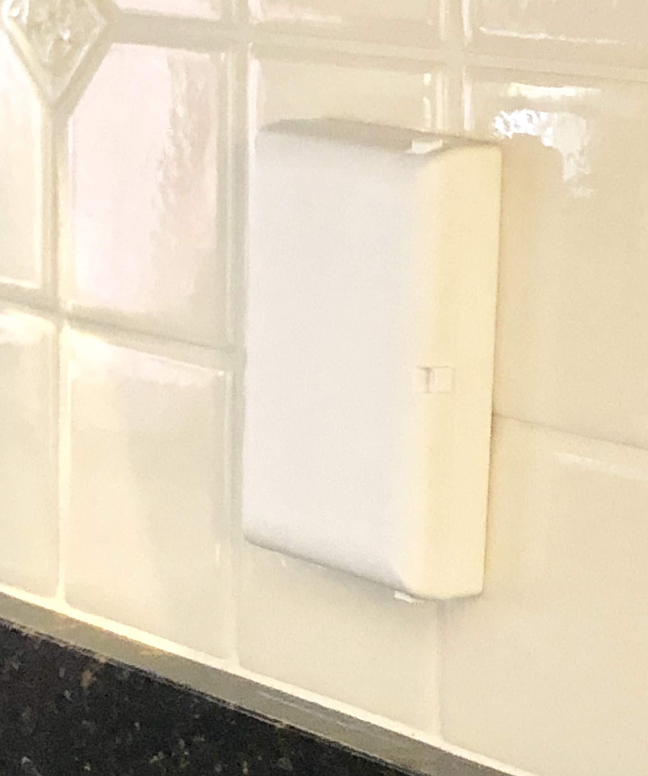 Child Be Safe Baby Toddler Pet Resistant Electrical Safety Cover Guard Home and Business for Decora Leviton Legrand Modern Wide Rocker Light Switch (1 Count, White)