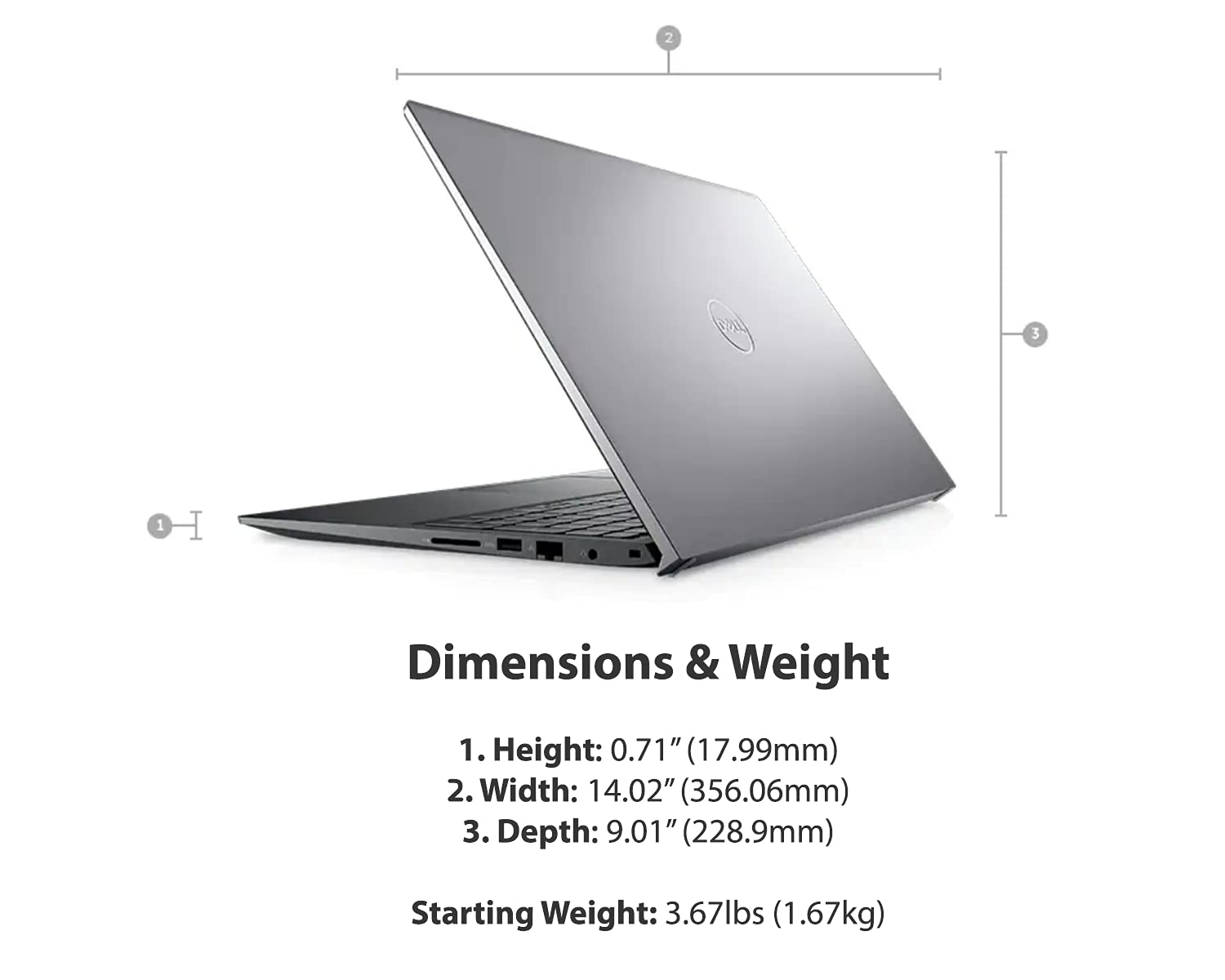 Dell Newest Business Laptop Vostro 5510, 15.6" FHD LED Backlight Display, i7-11370H, 32GB RAM, 1TB SSD, Webcam, Backlit Keyboard, Fingerprint Reader, WiFi 6, Thunderbolt 4, Win 10 Pro