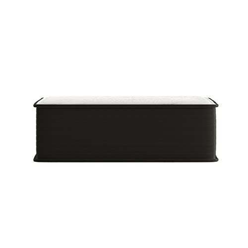 Flash Furniture Dream 12 Inch Hybrid Mattress in a Box, High Density Foam and Pocket Spring Mattress, CertiPur-US Certified Foam, Twin, White/Gray