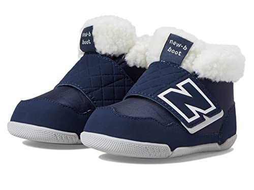 New Balance Baby Boys New-B Boot V1 Hook and Loop Sneaker, Natural Indigo/Rain Cloud/Sea Salt, 4 Wide Infant
