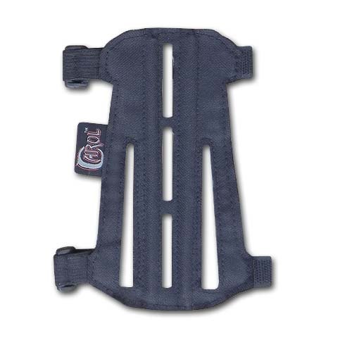 Carol Vented Target Archery Fabric ARM Guard (17cm Long x 9cm Wide) FAG221BLACK.