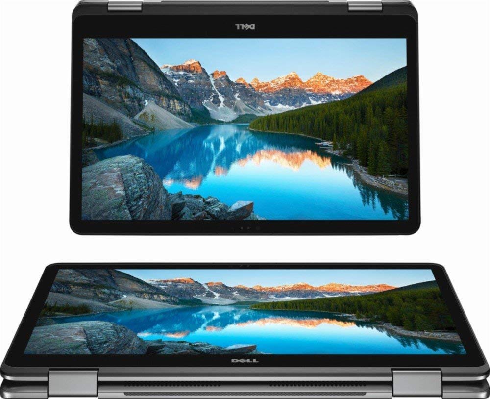 Dell Top Performance Flagship 7000 Series Inspiron 17.3" 2-in-1 FHD IPS Touch-Screen Laptop, Intel 8th Gen i7-8550U, 16GB DDR4, 512GB SSD + 2TB HDD, HDMI, USB-C, Backlit keyboard, NVIDIA MX150, Win 10