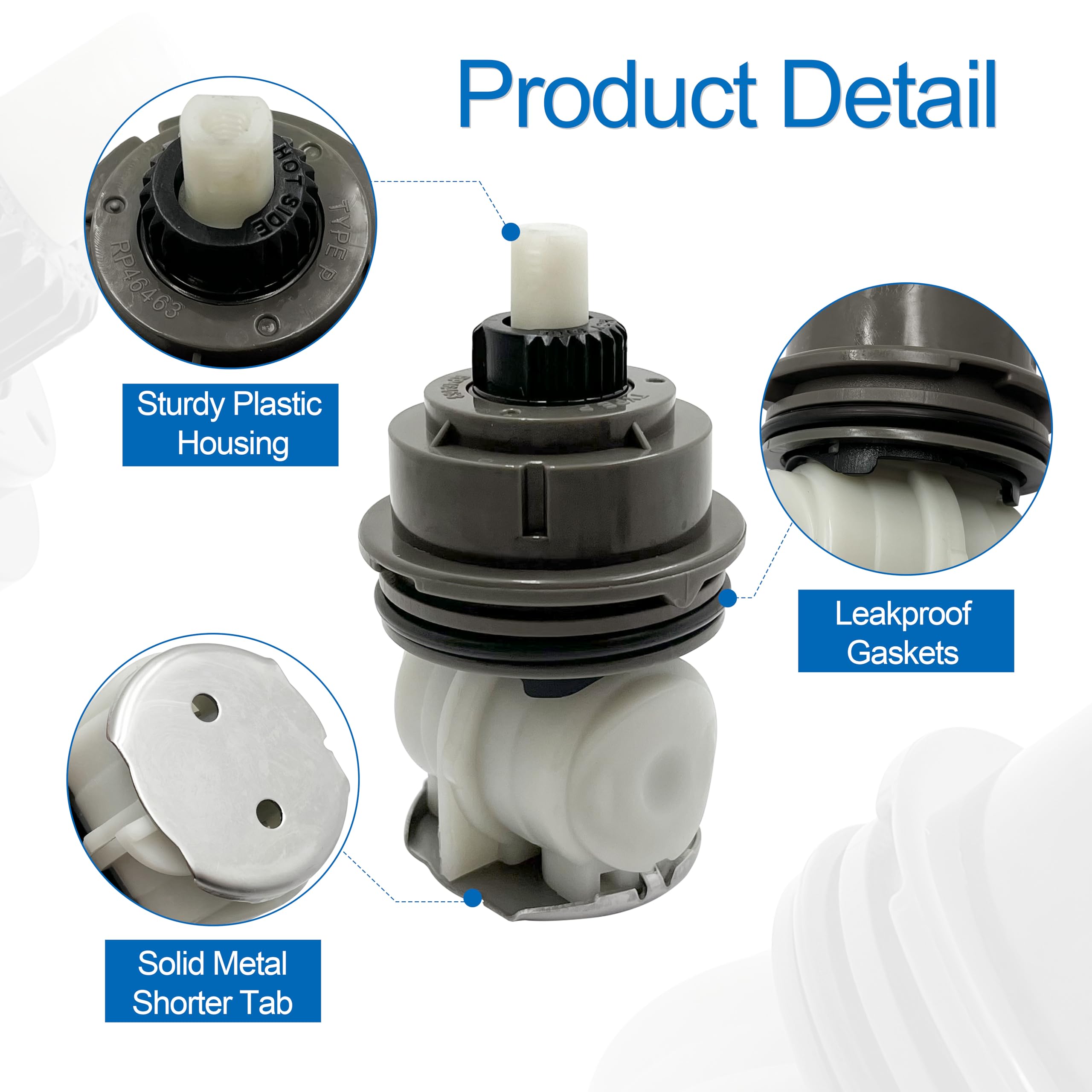 Cartridge Assembly RP46463 Compatible with Delta Monitor 17 Series(2006-Present)Shower Faucet (Pack of 2)