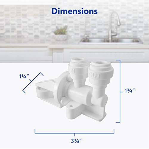 Express Water Leak Stop Valve for Reverse Osmosis and Under Sink Water Filtration System – Automatic Water Shut-Off Valve for Water Filtration Systems – Shut Off Water Supply When Water Leaks