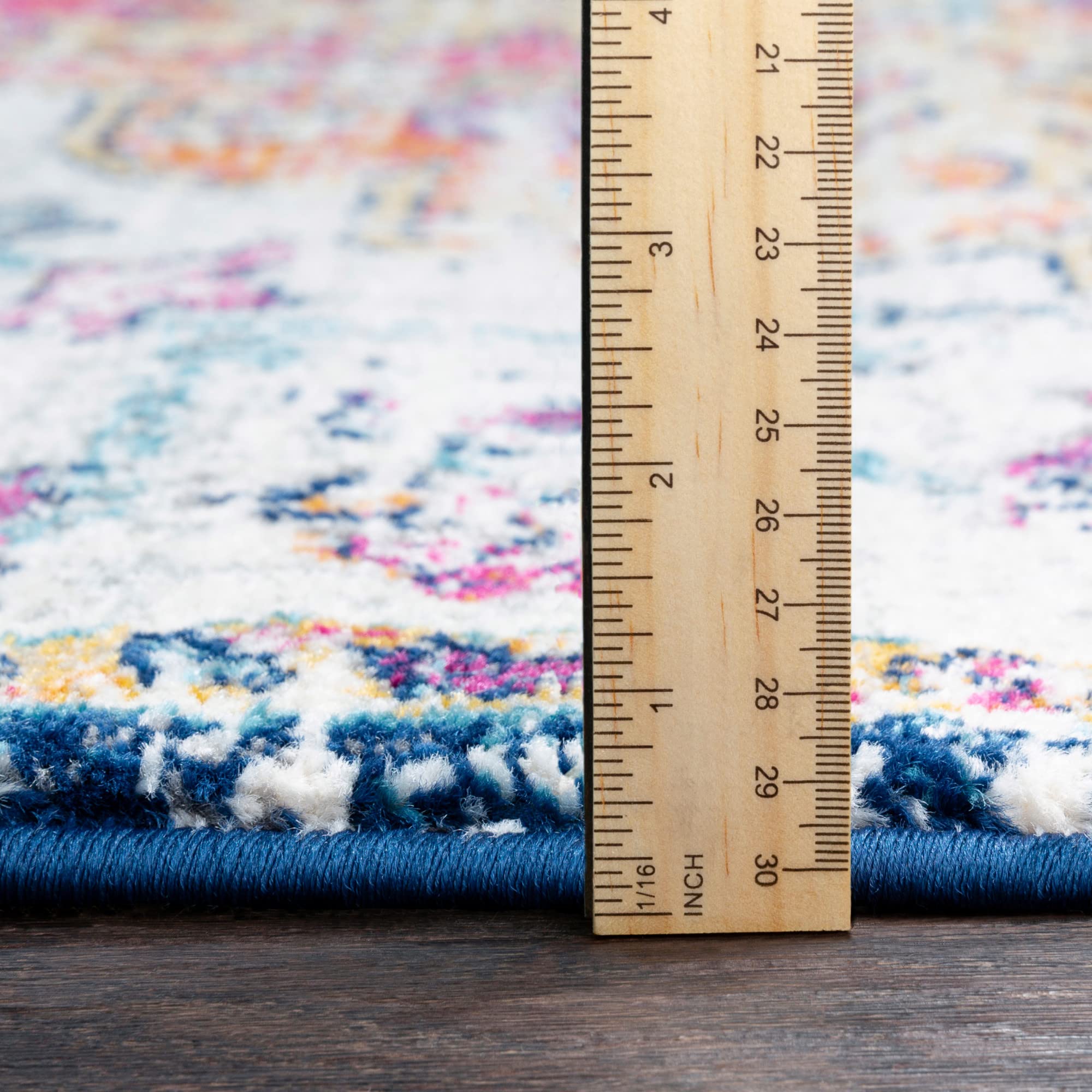 Livabliss Odelia Vintage Bohemian Area Rug,5'3" x 7'3",Aqua