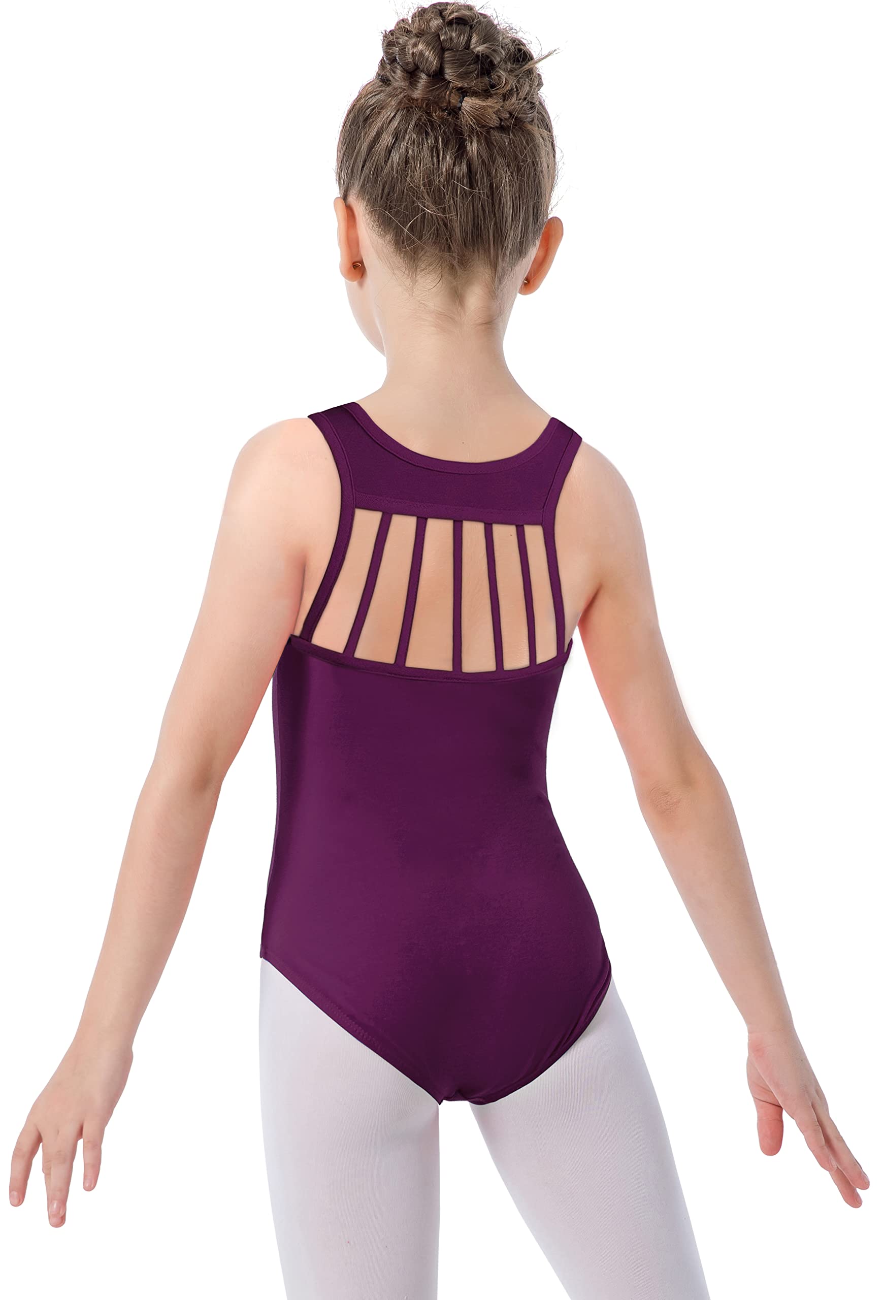 DANSHOW Tank Dance Leotards for Girls,Back M Straps(6002-XXL-09B)