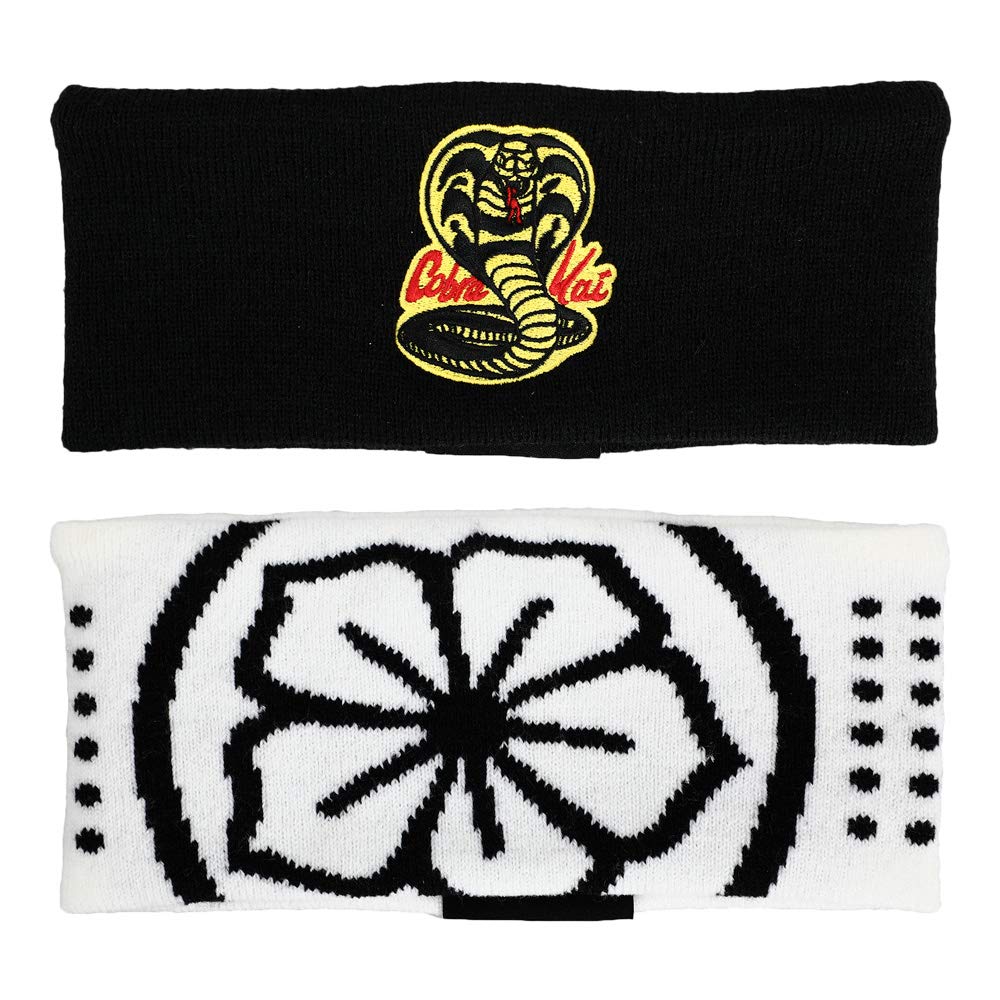Cobra Kai Knit Headband Dojo Combo Pack-OSFA White