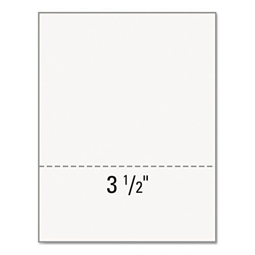 PrintWorks Professional 3 1/2" Perforated Paper, 500 Sheets, 20 lb, White (04128)