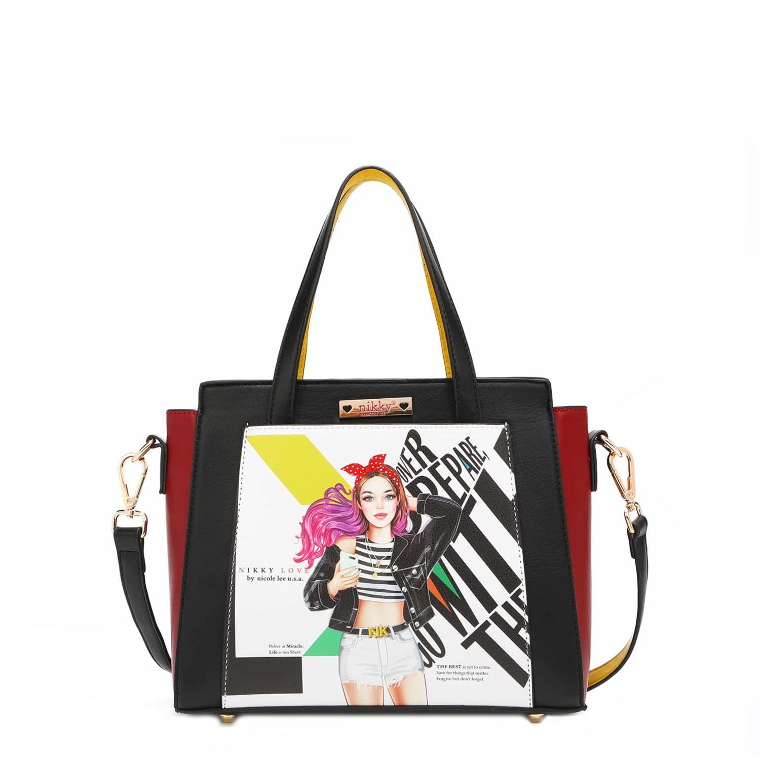 COLLEGE GIRL 3 PIECE SET (HANDBAG, CROSSBODY, WALLET) - NK12367