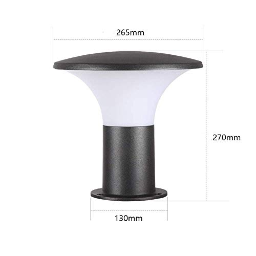 ZMY Aluminum Garden Home Pillar Lighting Villa Outdoor Modern Column Lamp Park Decorative Anti-Rust Post Light Waterproof PC Lawn Pathway Illumination