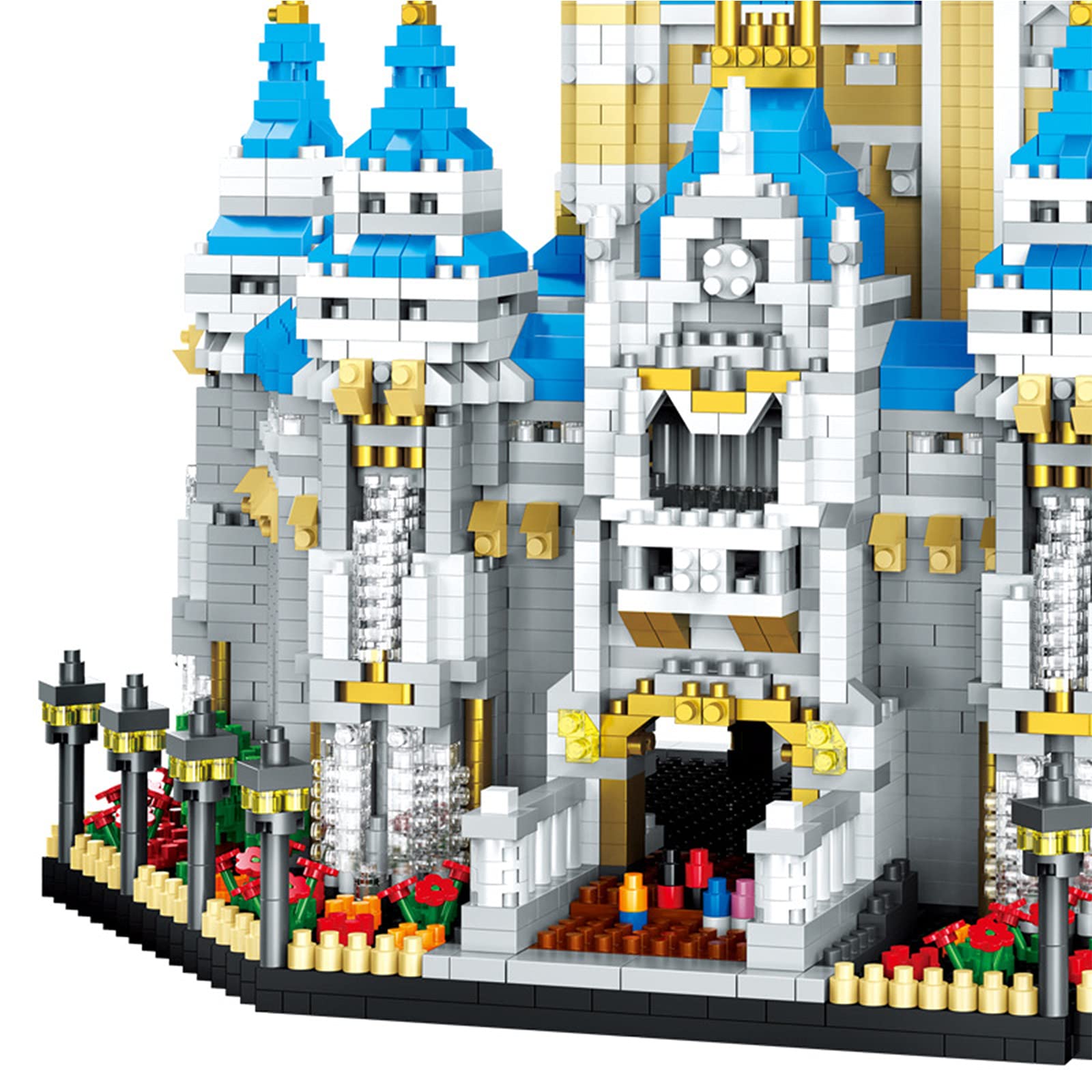 SXPC World Architecture Amusement Park Big Dream Castle Model (5297Pcs) DIY Micro Mini Blocks Building Toy for Kid and Adult