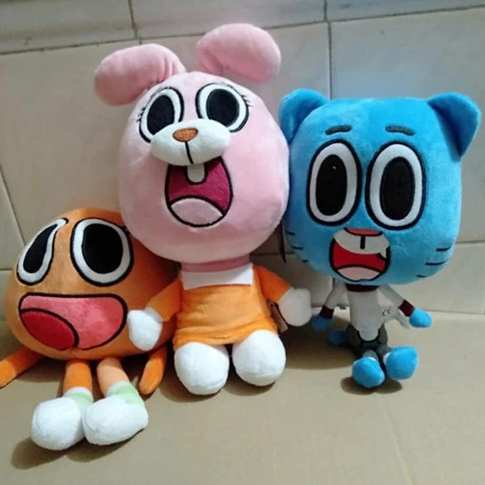 Zunarte Amazing Plush Doll, 9.8 inches Cute Cartoon Stuffed Animal-3 pcs