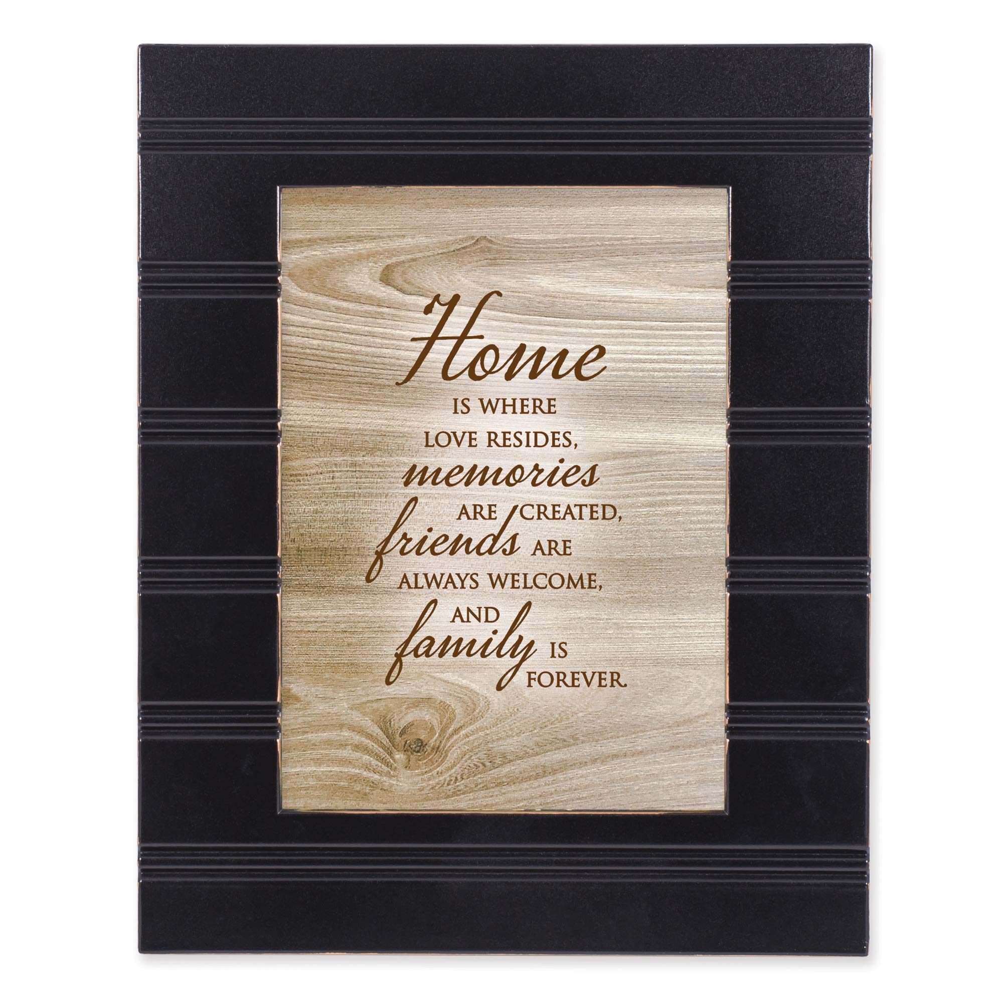 Cottage Garden Home Is Where Love Resides Black Beaded Board 5 x 7 Table Top and Wall Photo Frame