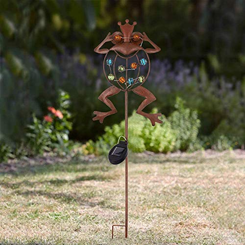 Chlggzw Solar Garden Lights Frog Shape Light LED Lamp Waterproof Solar Led Lights Outdoor Lighting Night Light for Decorative Home Garden