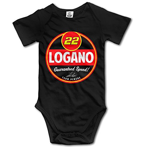 Cotton Baby American Joey Logano Stock Car Racing Driver Onesie Style Bodysuit