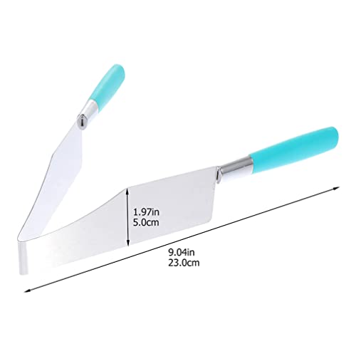 DOITOOL 4Pcs Cake Slicer Cutter, Stainless Steel Cake Server Slicer Pie Knife, Cake Lifter Tools Professional Cake Knife Pastries Divider Cake Cut Clips for Cakes Pies Bread Pizza Pastries