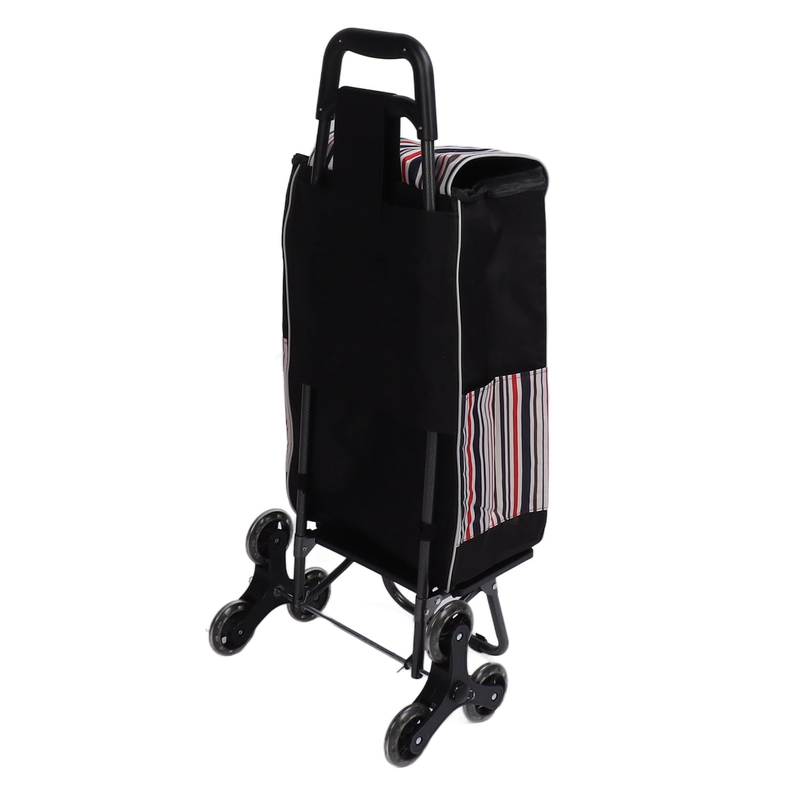 Generic Hand Truck, Easy to Push Wheel Shopping Cart with Bag for Moving (Black Strip), Genericha42kxy1gn-12