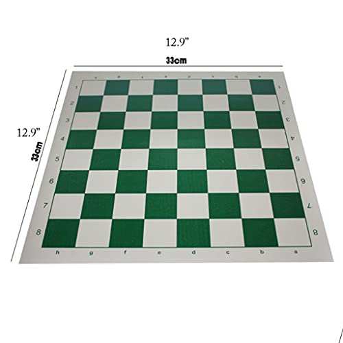 Yushifa Portable Chess Sets 2 in 1 Chess Set with Wood Chess Board,Travel Chess Set 13" X 13" Roll-up Chess Board Chess Board Set for Beginner Kids Chess Board Game (Color : Chess Set 2 in1)
