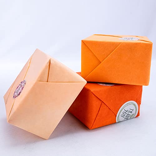 MR FIVE 60 Sheets Gift Tissue Paper Bulk,20" x 14",Tissue Paper for Gift Bags,DIY and Crafts,Gift Wrapping Tissue Paper for Fall Halloween Birthday Wedding Holiday, 3 Colors (Orange)