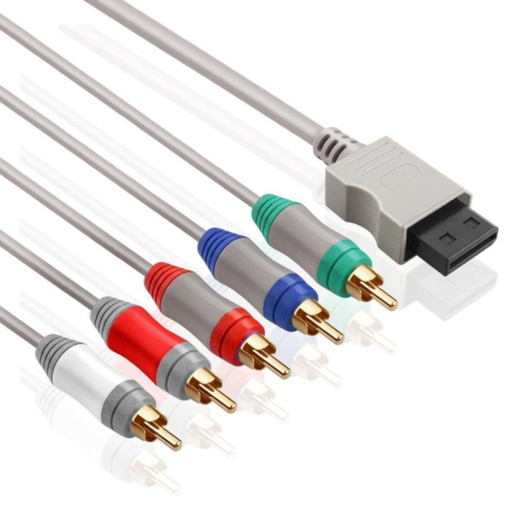 Component HD AV Cable to HDTV-EDTV (High Definition 480p) Compatible with Nintendo Wii and Wii U 6 Feet