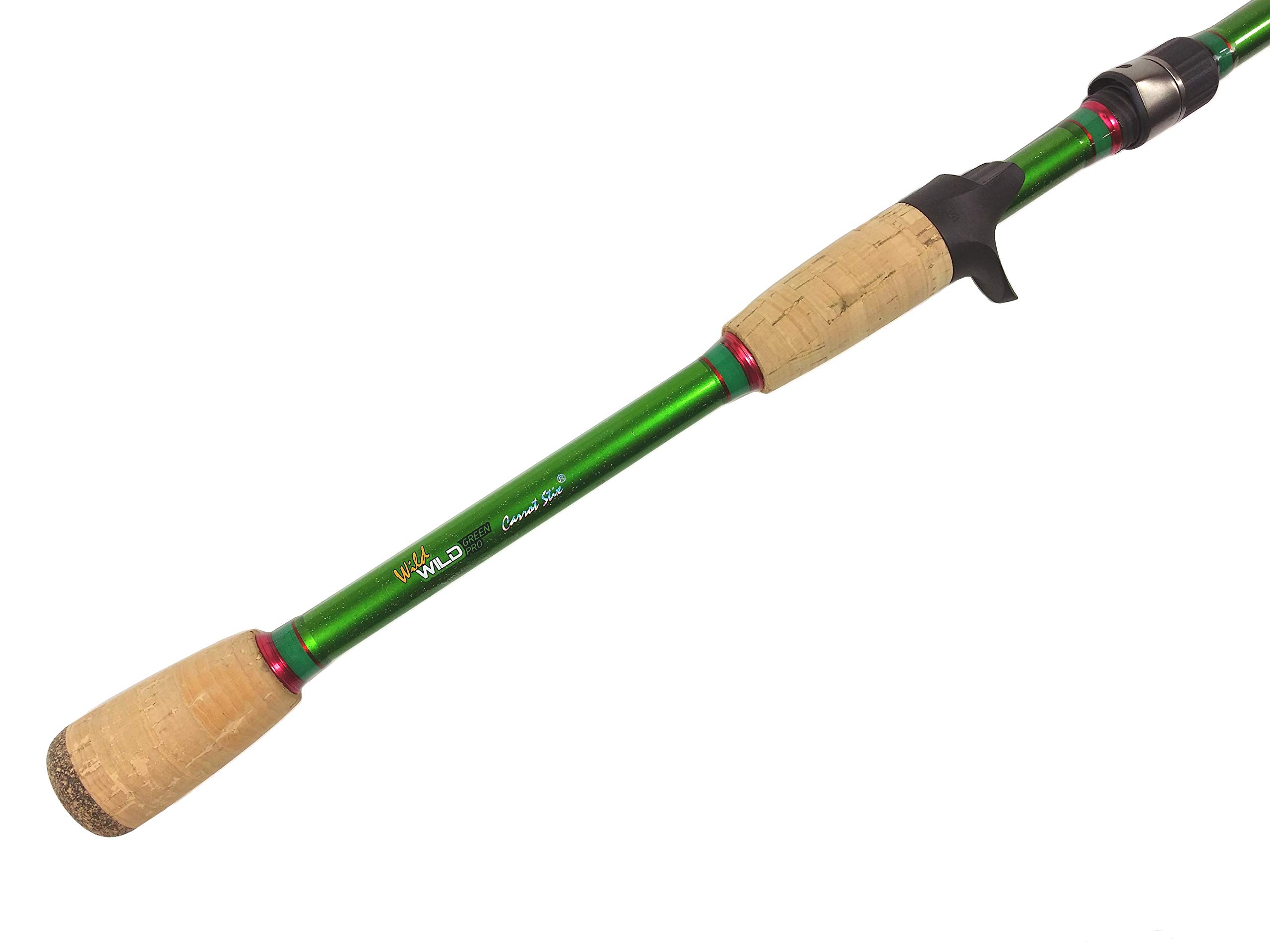 Carrot Stix Casting 7' 6" Medium Wild Wild Green Greenwater Inshore Fishing Rod C2WG761M-M-C