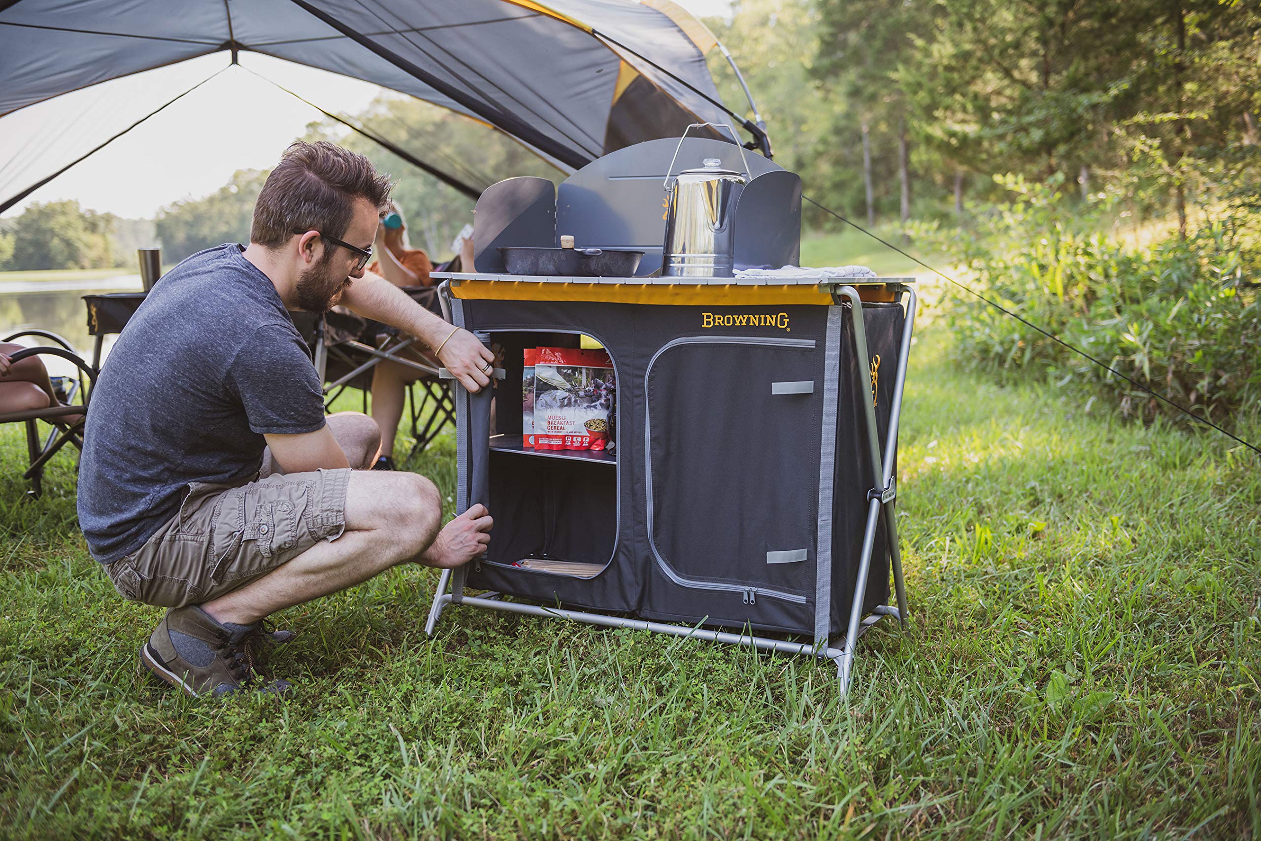 Browning Camping Basecamp Cook Station, Black/Silver