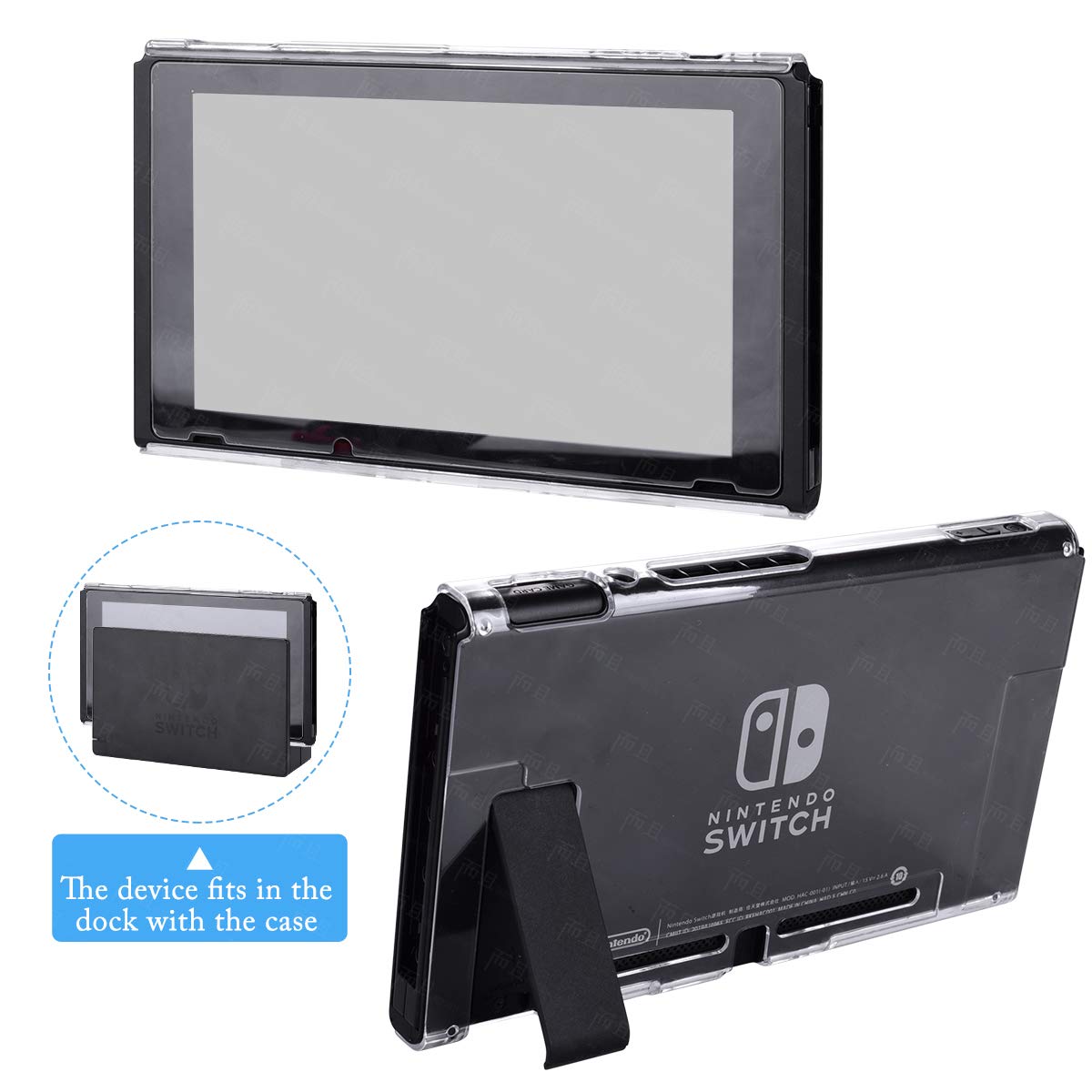 Carrying Case for Nintendo Switch with 2 Pack Screen Protector, 2 Pack Game Card Holder,Protective Hard Portable Travel Carry Case for 20 Game Cartridges and Other Nintendo Switch Console Accessories