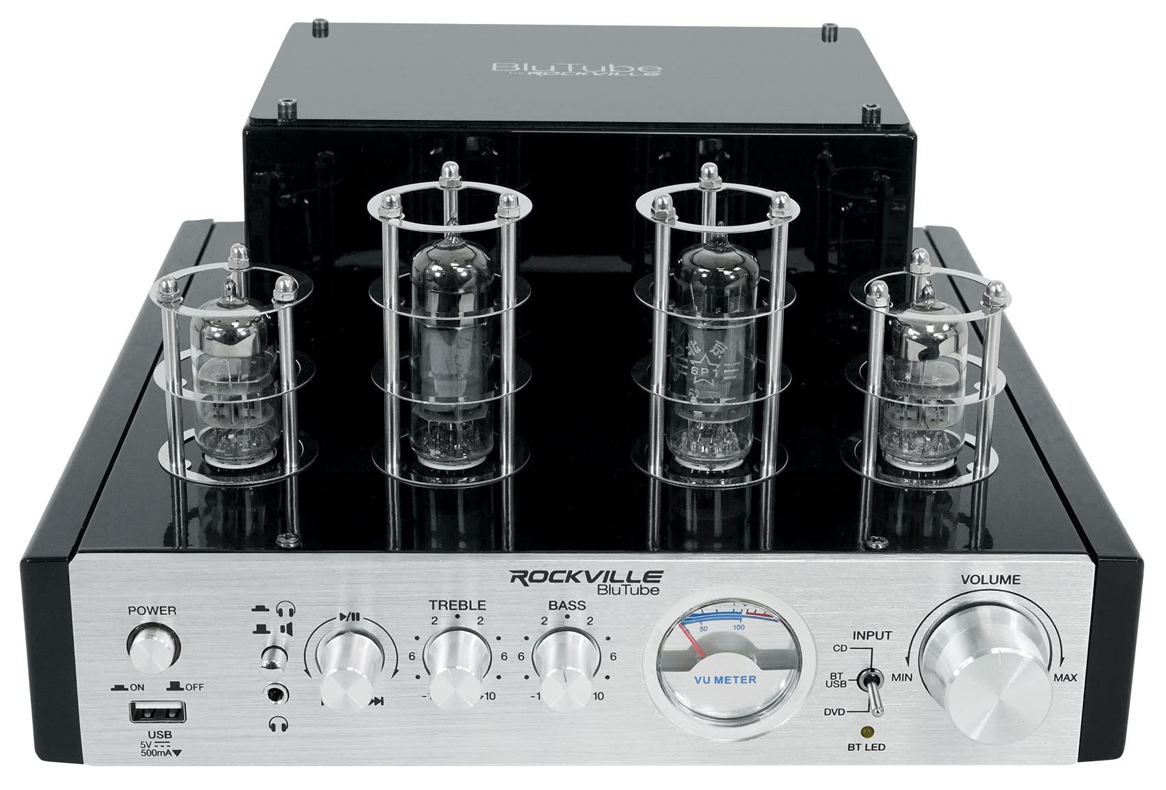 Rockville BluTube Tube Amplifier/Home Theater Bluetooth Receiver+(2) 8" Speakers